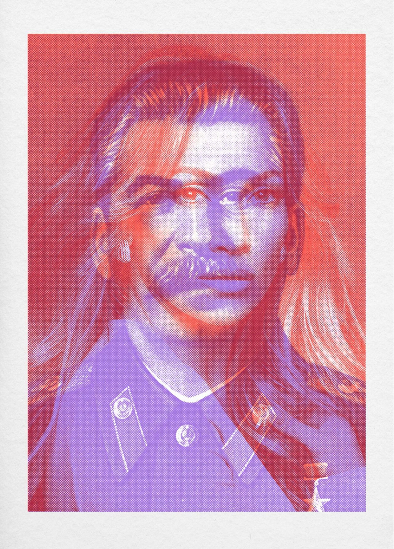 Silkscreen – Double portrait of Jennifer Lopez and Josef Stalin ...